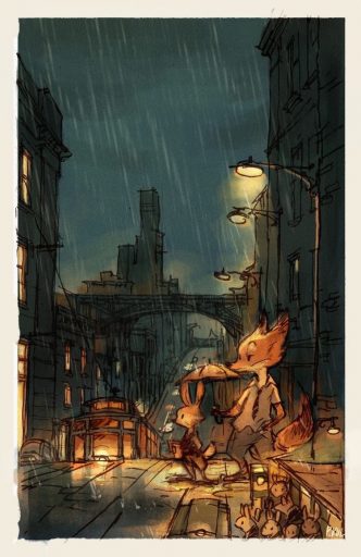 Art of the Day #357: Rainy Days and Rainy Nights – Zootopia News Network