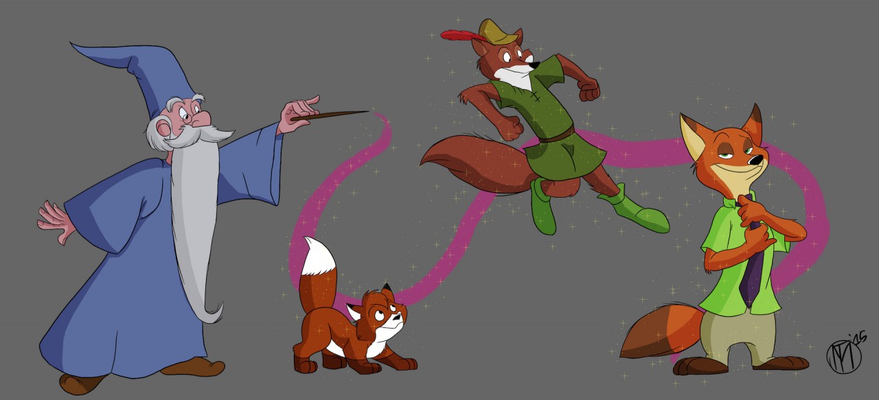 Art of the Day #484: Even More Disney Crossovers – Zootopia News Network