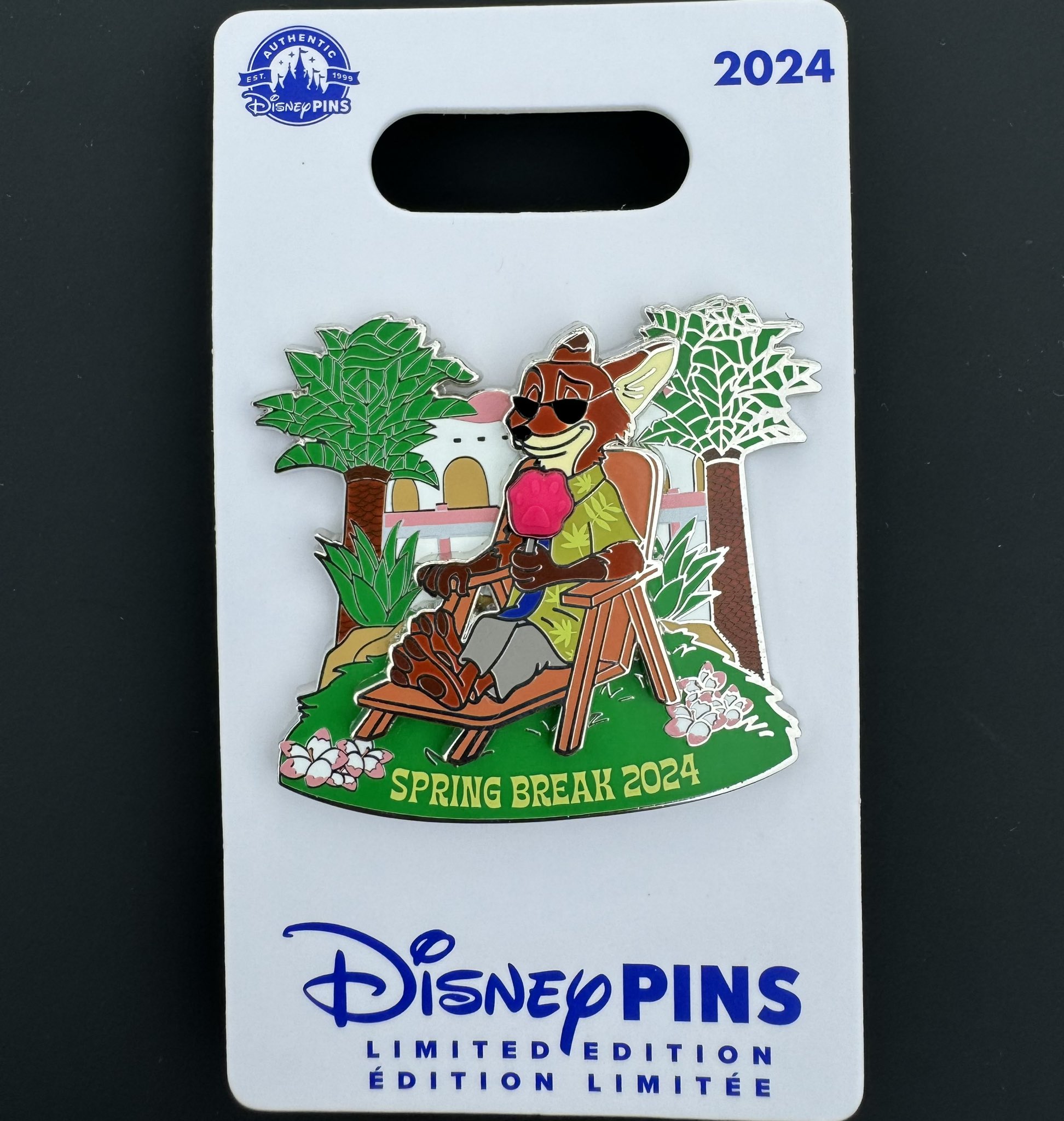 Merch: Dinsey Parks Release New Nick Wilde Pin for Spring Break ...